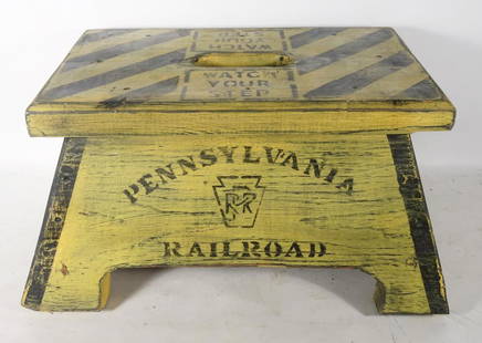 Railroad Step Stool As Is