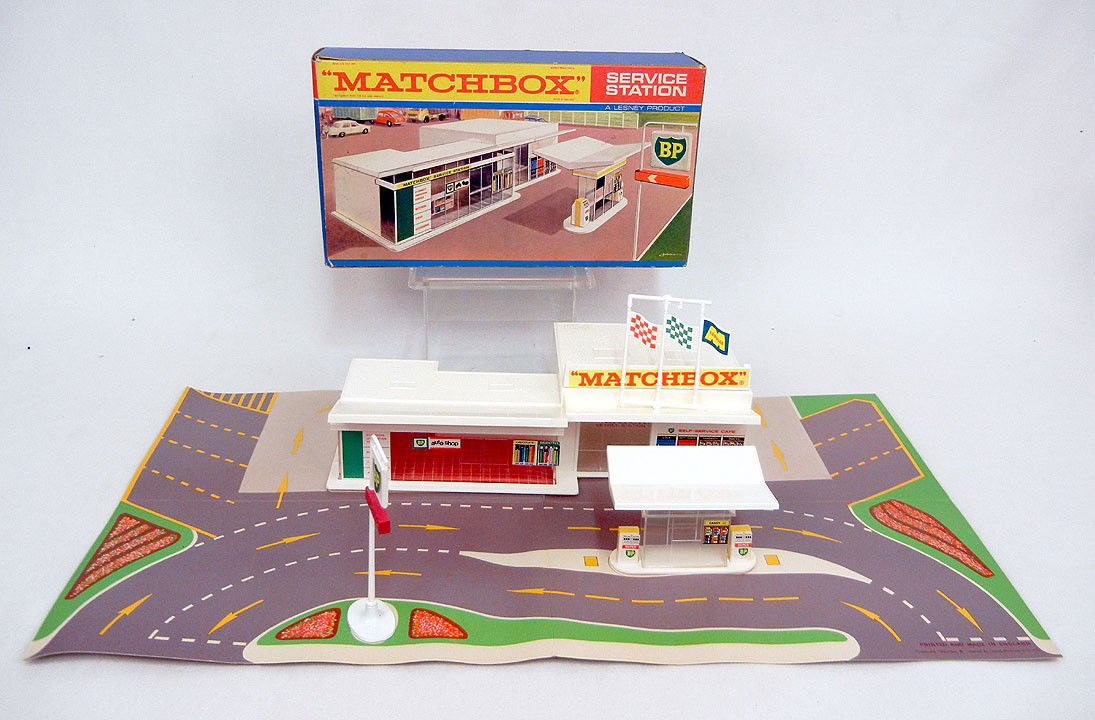 Matchbox Bp Service Station Mg 1, Lesney Made In E