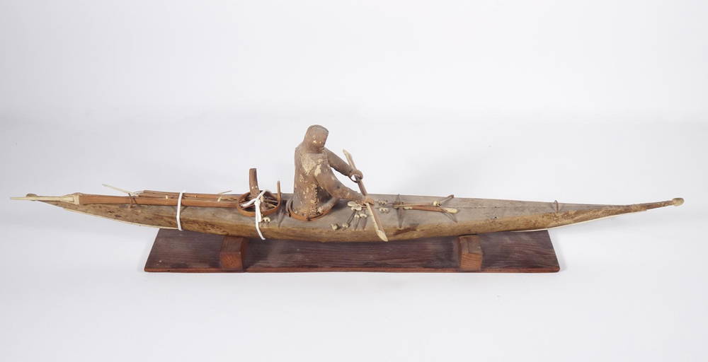 Eskimo Inuit Kayak Model - Oct 14, 2022 | Stephenson's Auction in PA