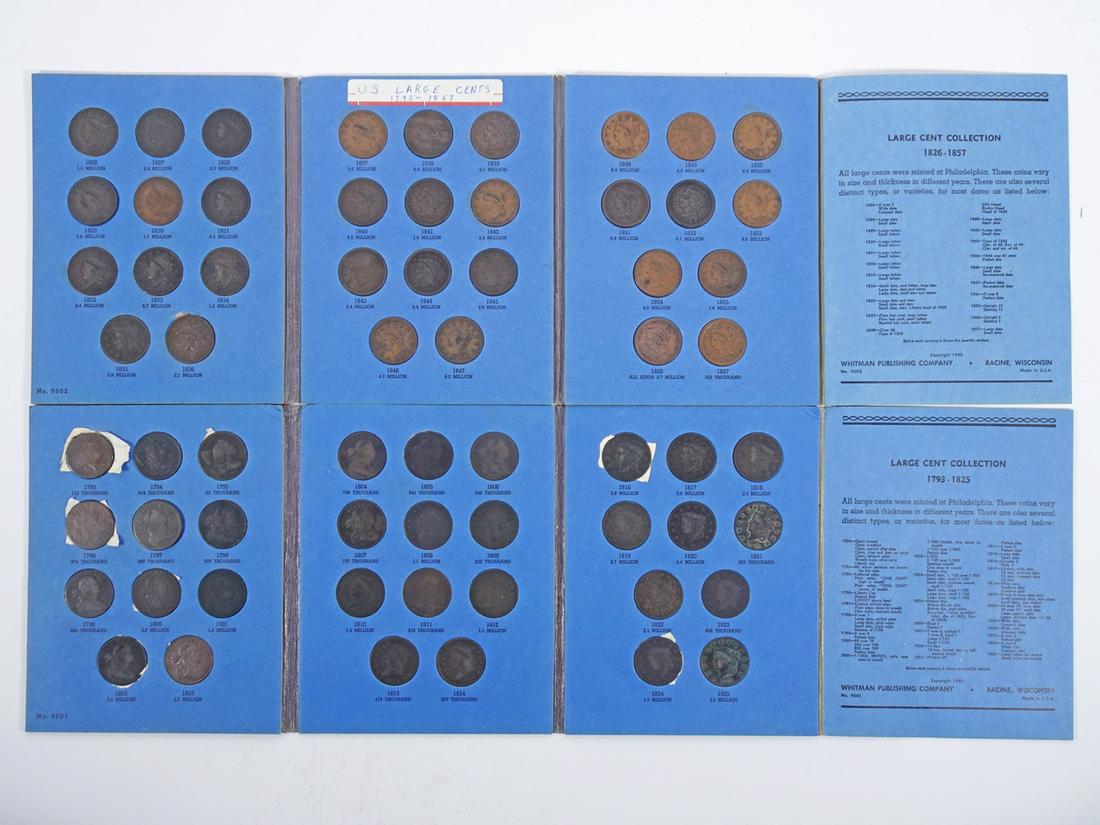 Complete Set of U.S. Large Cents - Oct 23, 2022 | Stephenson's Auction ...