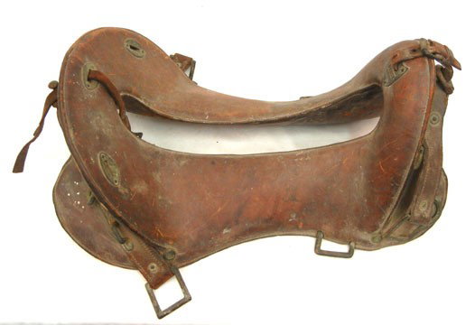 Original Mcclellan Cavalry Saddle, 12" Seat, Civil