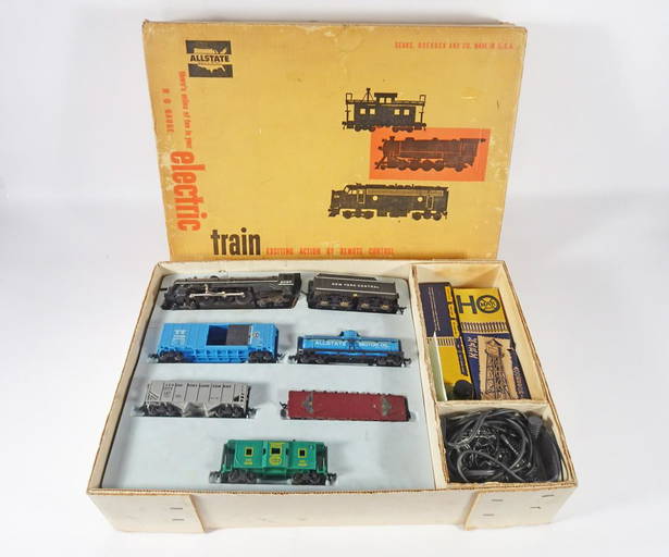 1960's Allstate Ho Gauge Electric Train Set