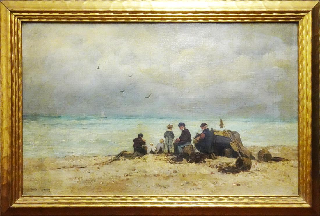 Emile Louis Vernier Oil On Board Auction