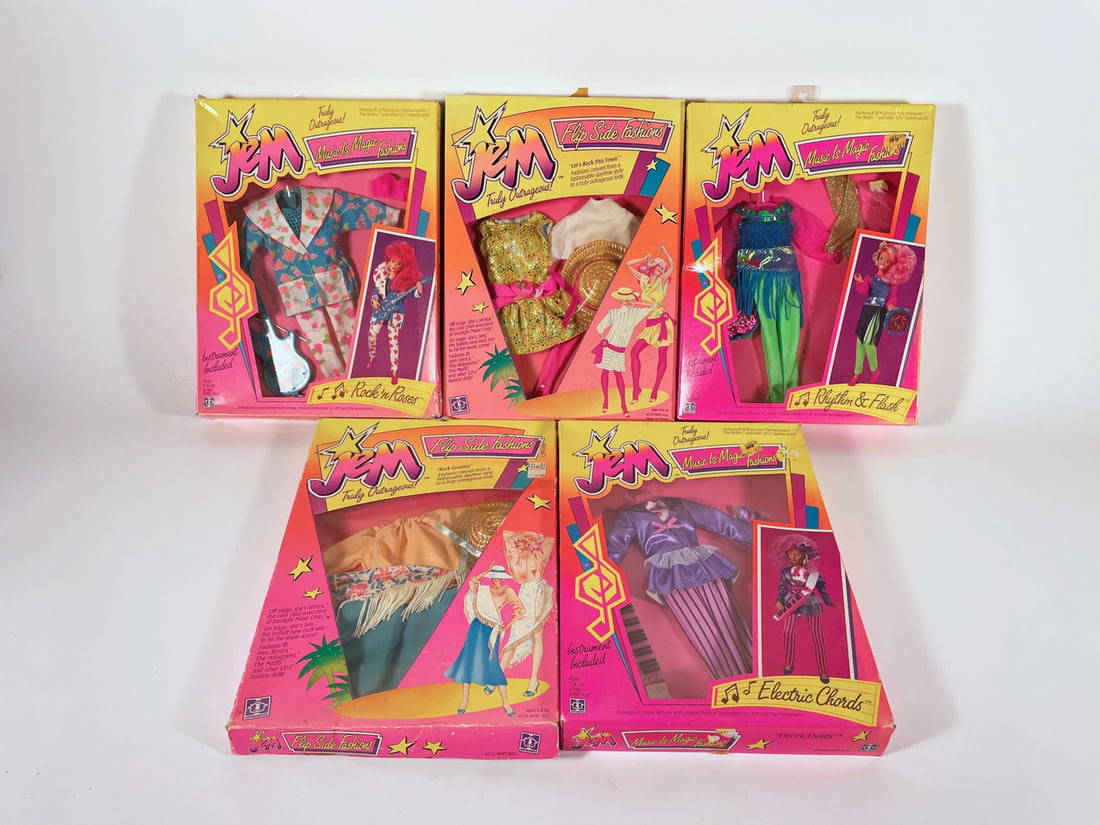 Five Mint Jem Fashions In Original Packaging Auction