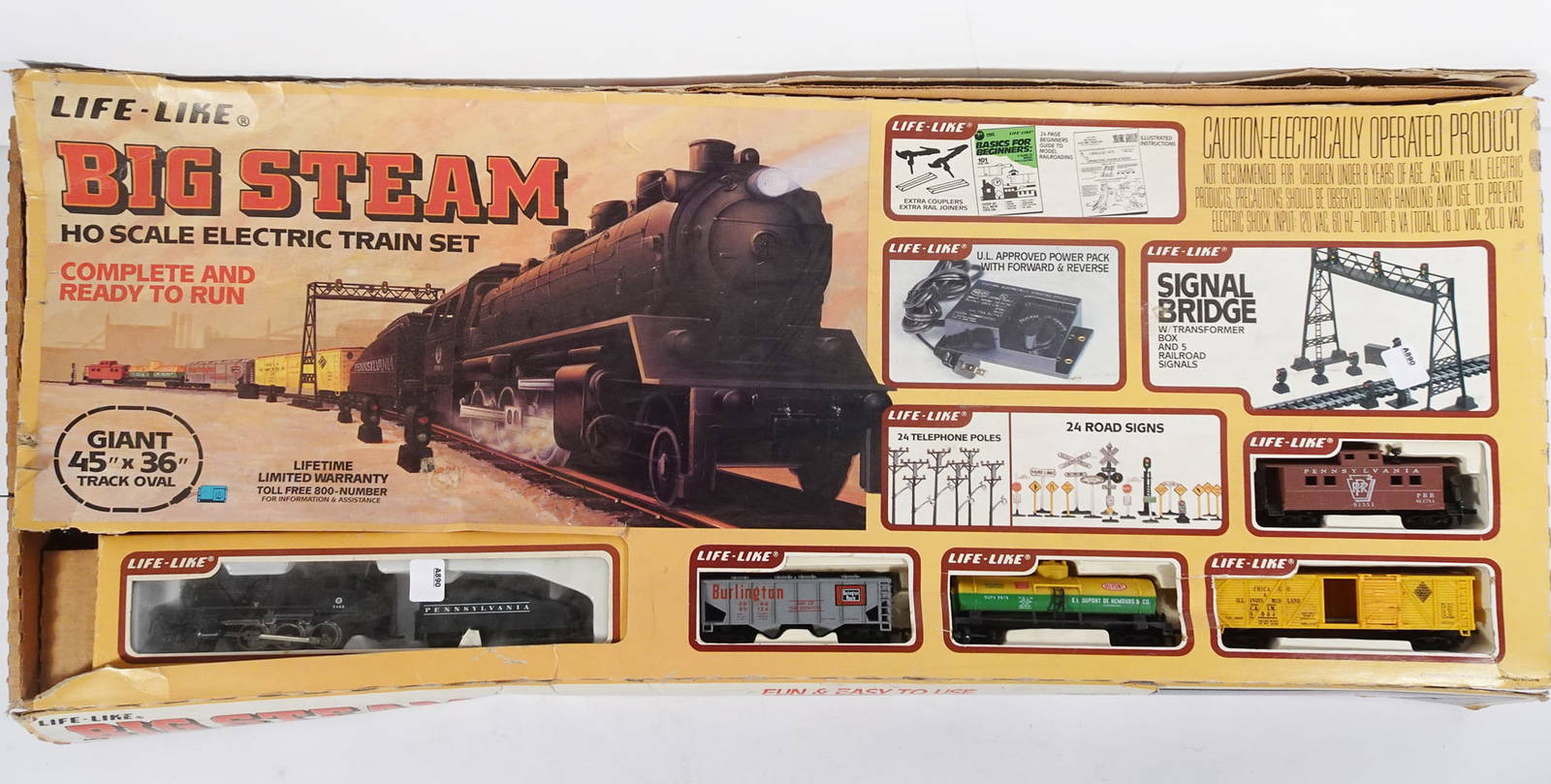 Modern Era Life-like Ho Scale Freight Train Set Auction