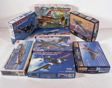 Encore Models Military Aircraft Model Kits Grouping Auction