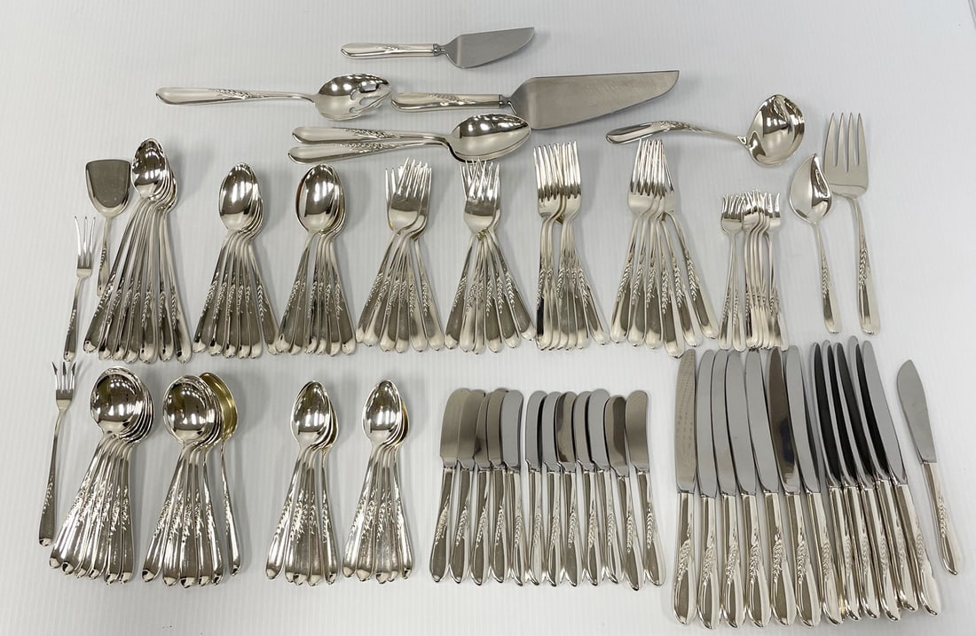 Reed And Barton Sterling Silver Flatware Set Auction