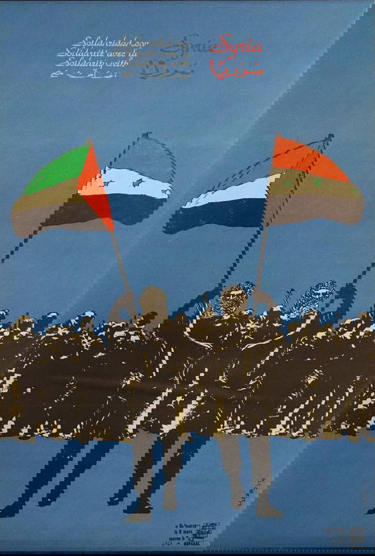 Ospaal Syria Propaganda Poster Auction