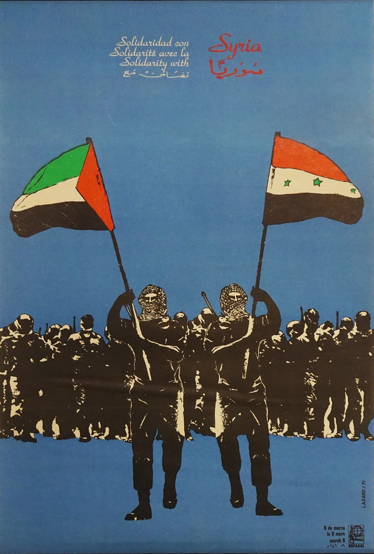 Ospaal Syria Propaganda Poster Auction