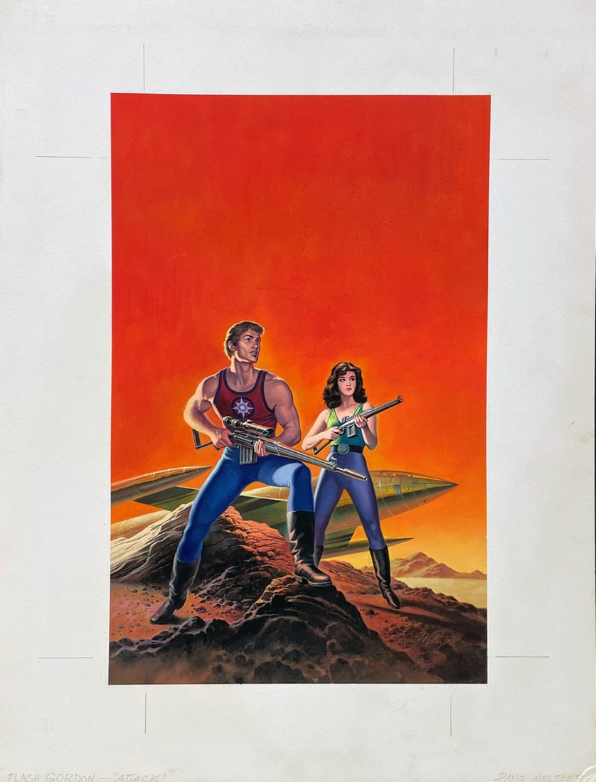 Davis Meltzer Illustration Art Drawing Auction