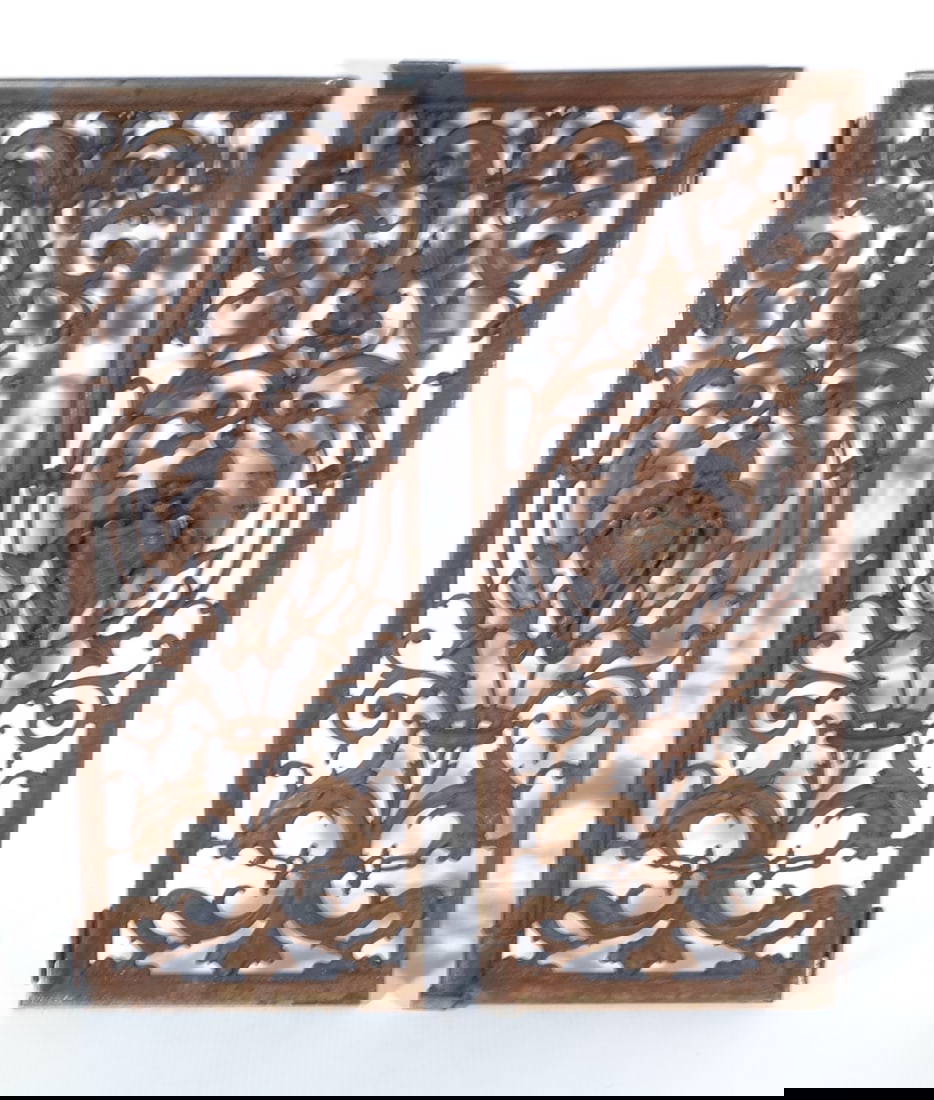 Pair Of Antique Cast Iron Crypt Gates Auction