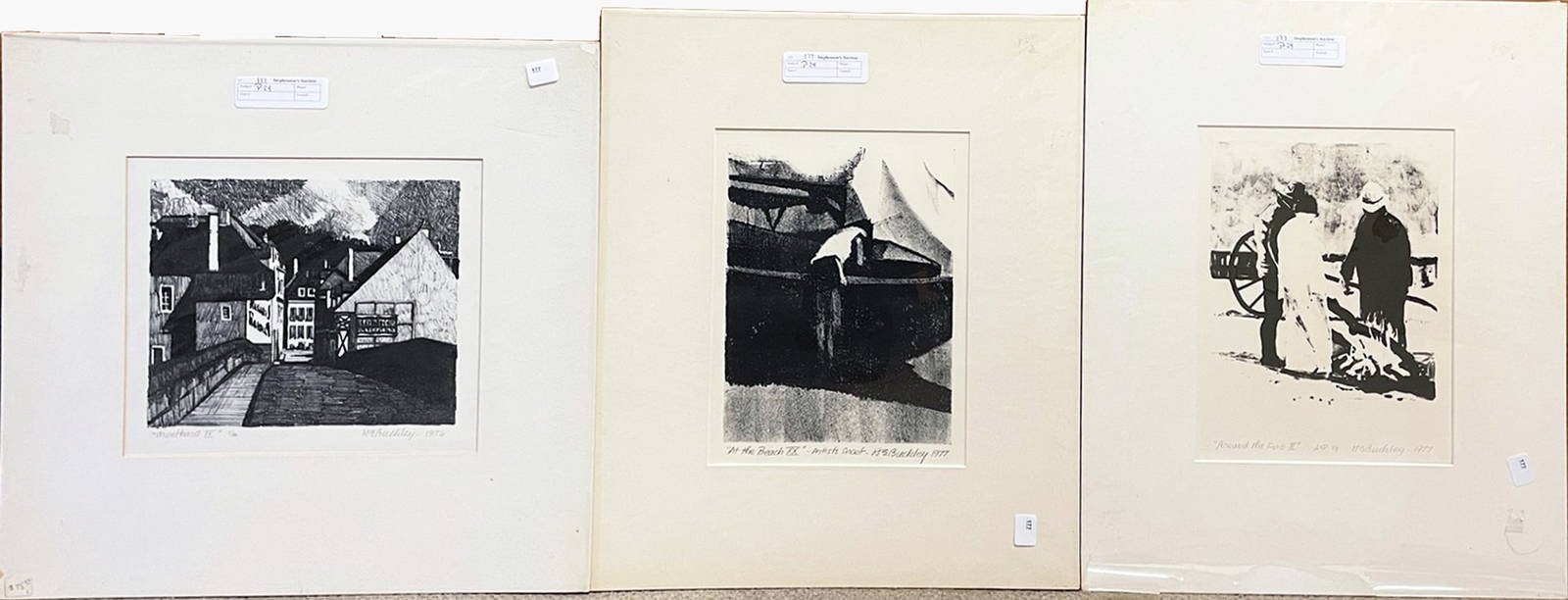 Harry E. Buckley Lithographs Grouping Auction