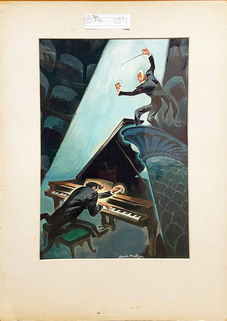 Davis Meltzer Illustration Art Drawing Auction