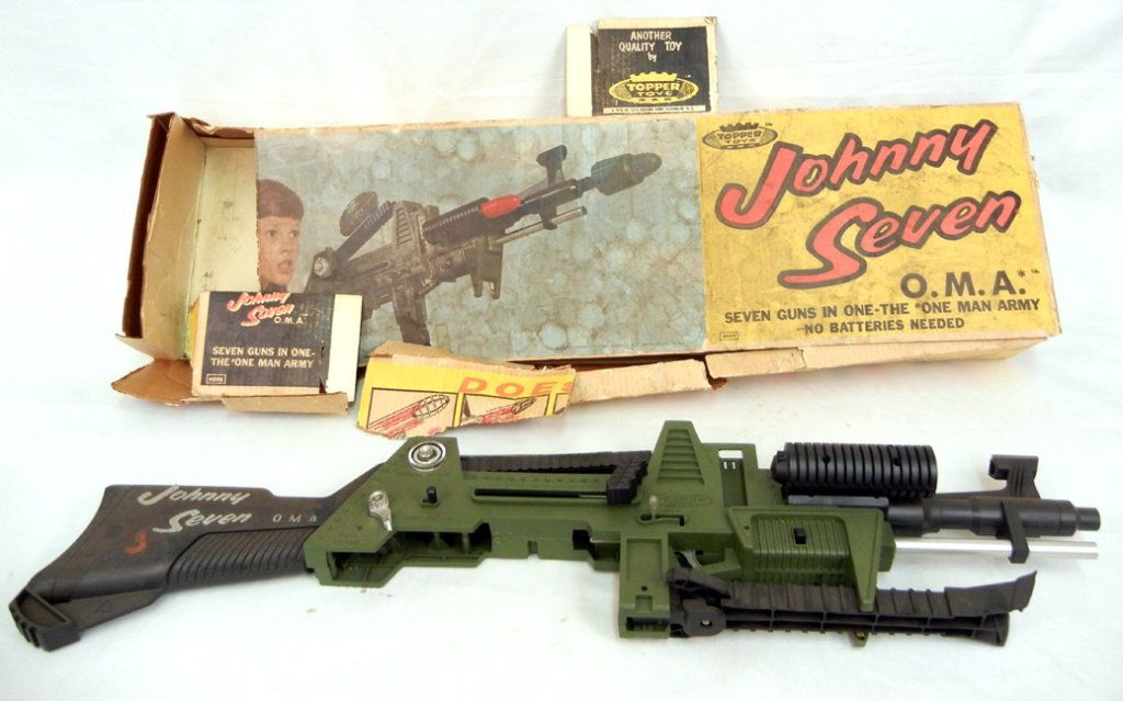 Topper Toys Johnny Seven O.M.A. in original box, Cat. - Aug 16, 2013 ...