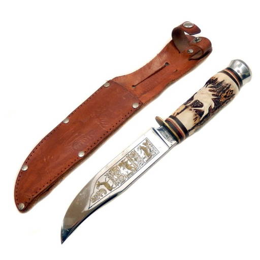 Hoffritz Solingen Hunting Knife With Stag Horn Handle