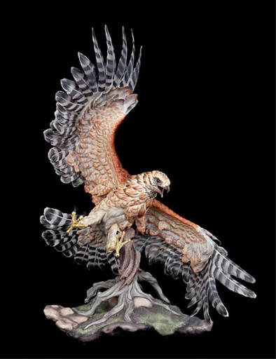Boehm Red Shouldered Hawk Porcelain Figure