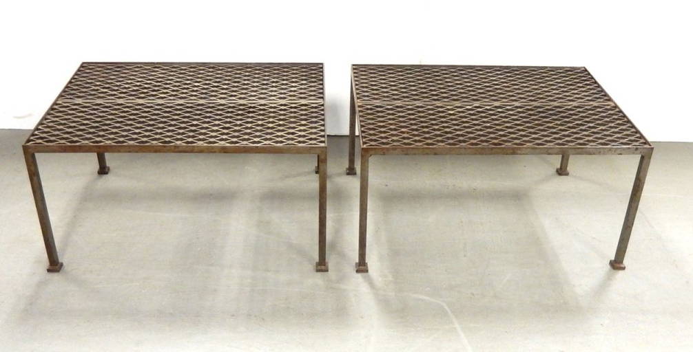 Pair Of Cast Iron Tables
