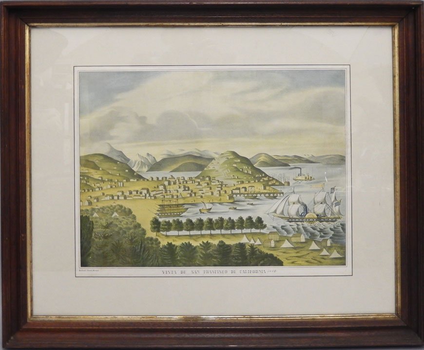 Thomas Michaud Lithograph On Paper, Vista De San Fran