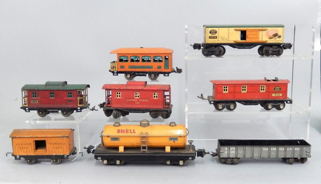 Lionel Prewar O Gauge Train Car Grouping