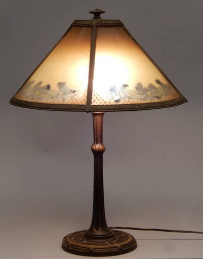 Reverse painted glass panel lamp - Sep 16, 2016 | Stephenson's Auction ...