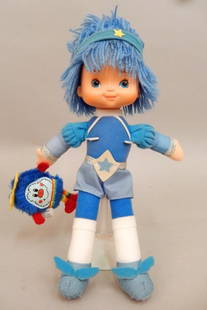 Mattel Rainbow Brite Buddy Blue Doll And Champ Sprite
