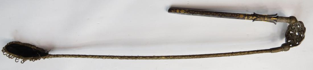 AN OTTOMAN COMBINATION RIDING CROP DAGGER