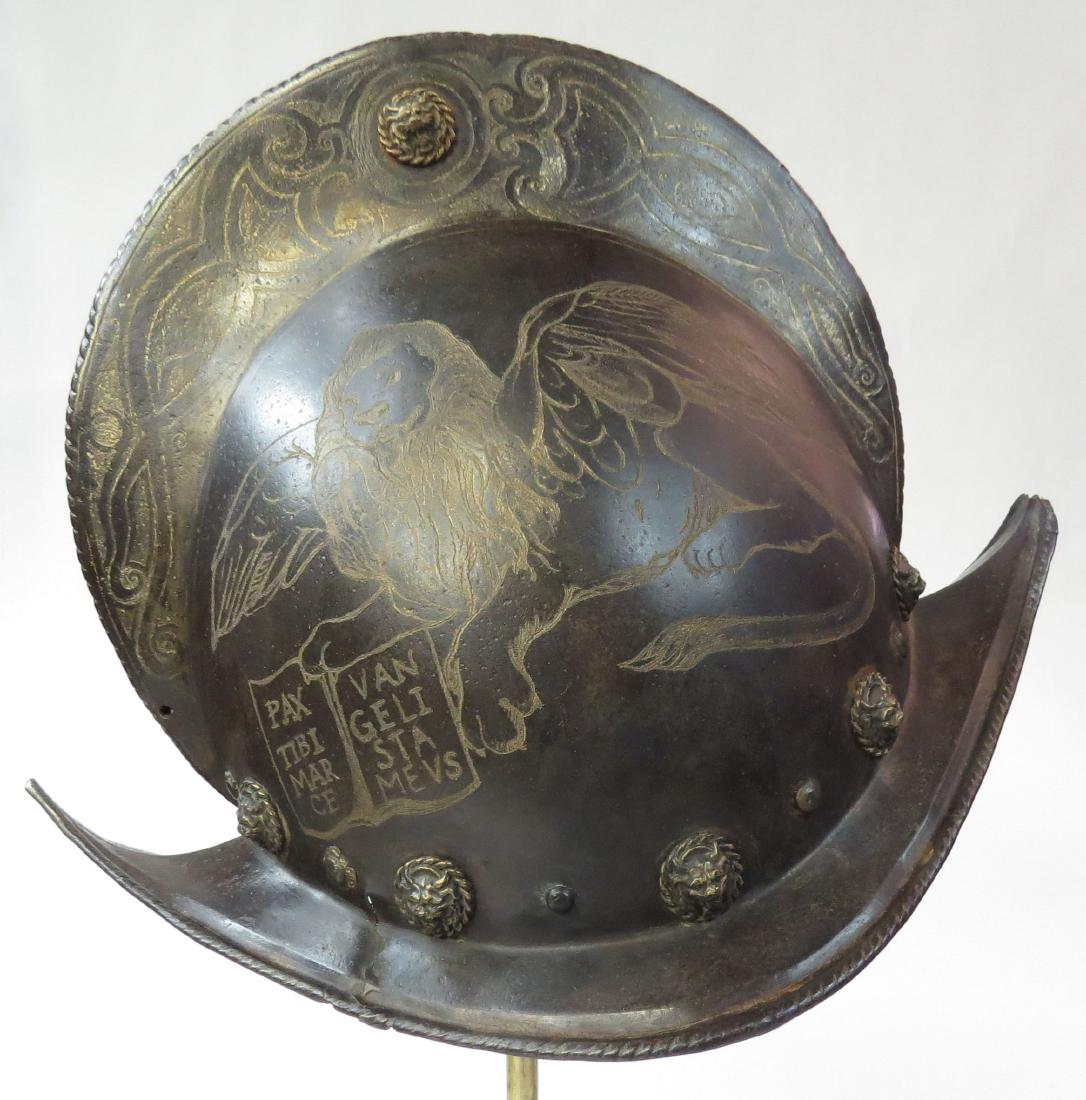 A FINE VENETIAN MORION HELMET