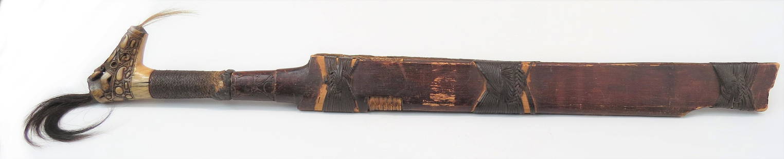 A Dayak Headhunter Mandau Sword