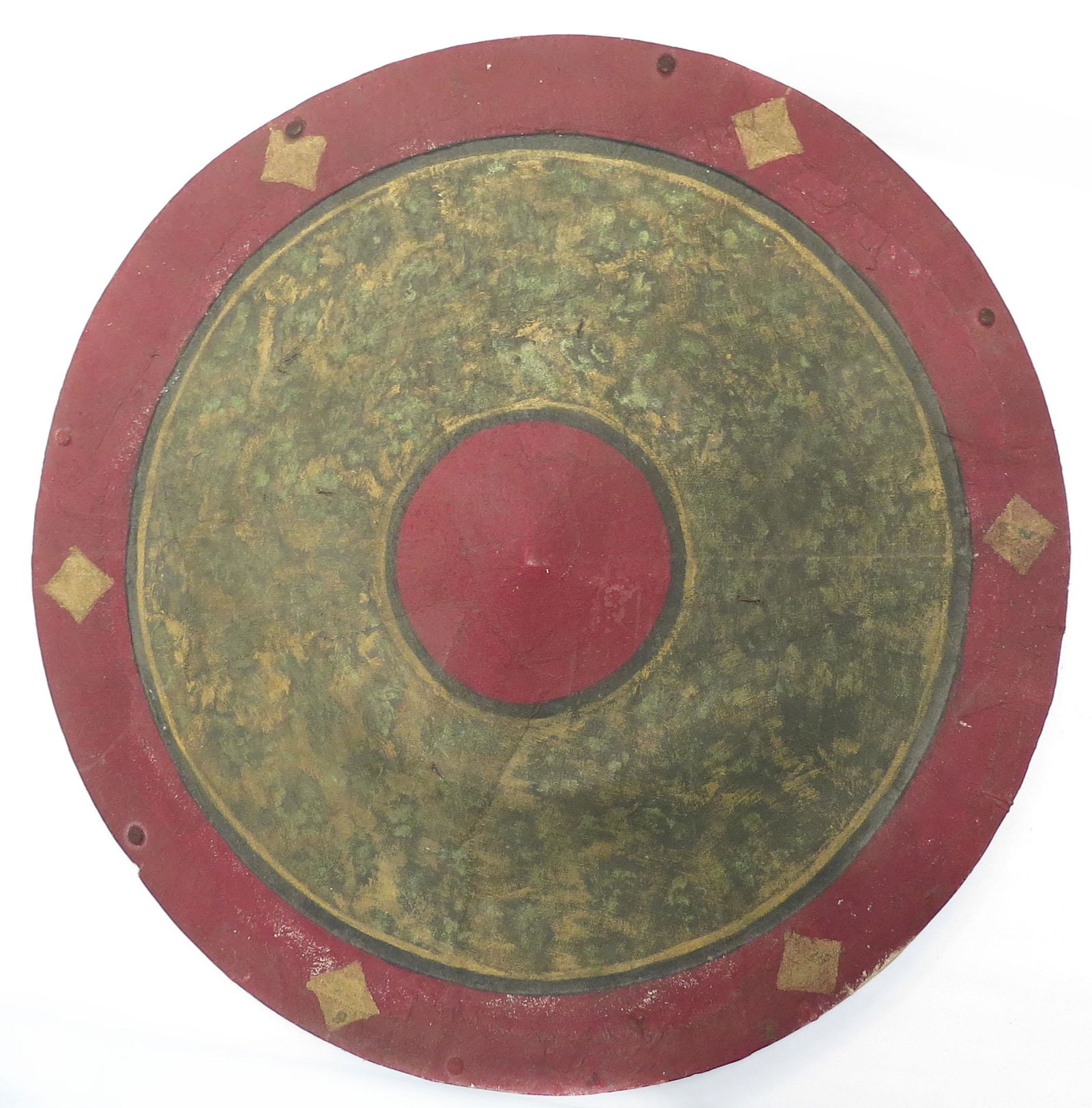 A Rare Bhutanese Cham Dance Shield