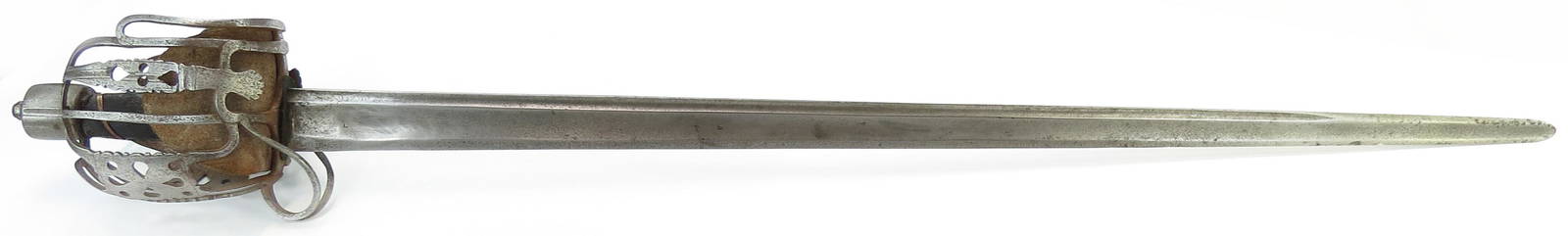 A Rare English Cavalry Baskethilted Backsword Auction
