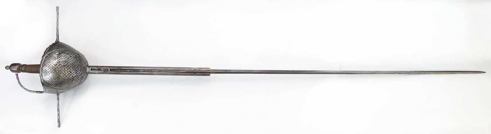 A Rare Cuphilt Rapier With Extensible Blade