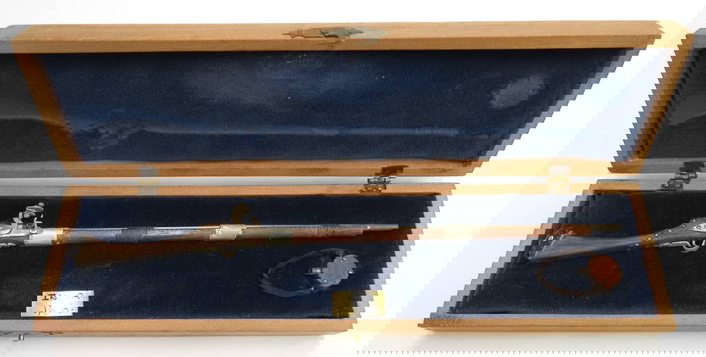 A Miniature Indian Flintlock Musket By Eduardo Ruiz