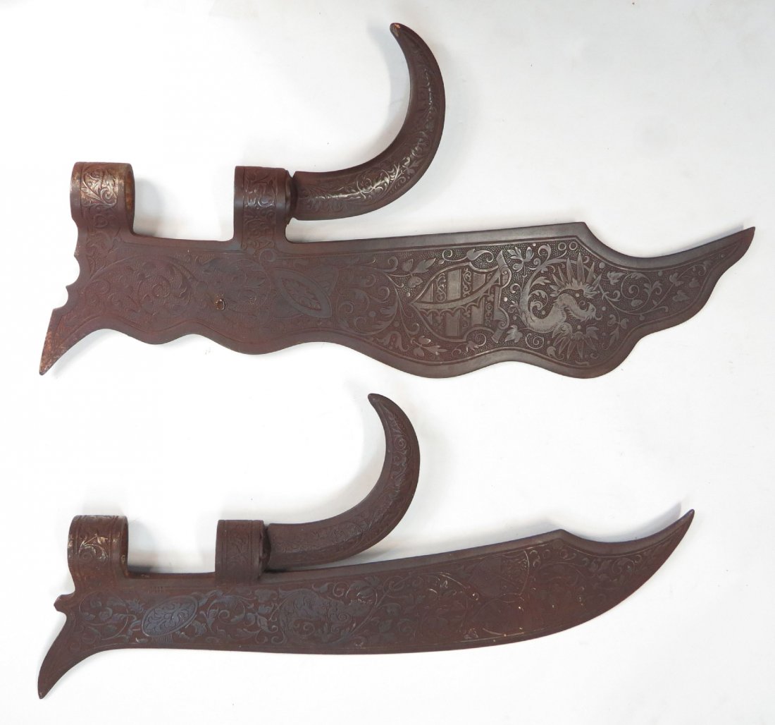 A Pair Of Victorian Era Glaive Heads