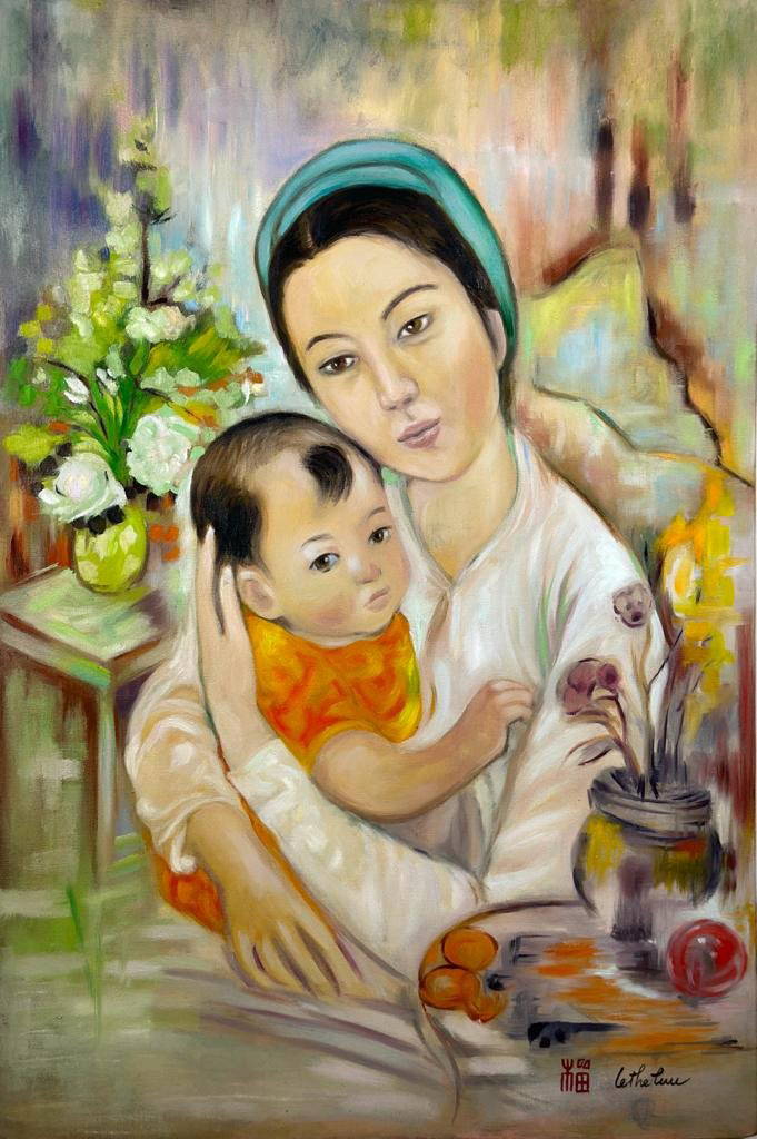 Le Thi Luu (oil On Canvas Painting) In The Style Of Auction