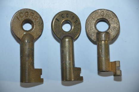 Illinois Central Railroad Safety First Die Cut