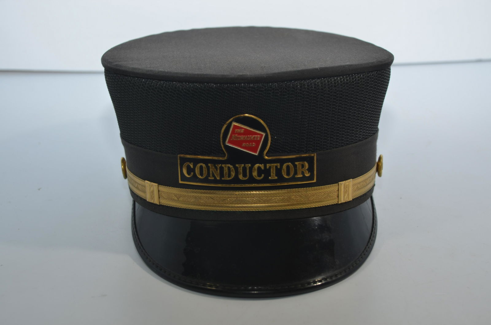 Milwaukee Road Rr Conductors Hat With Badge Auction