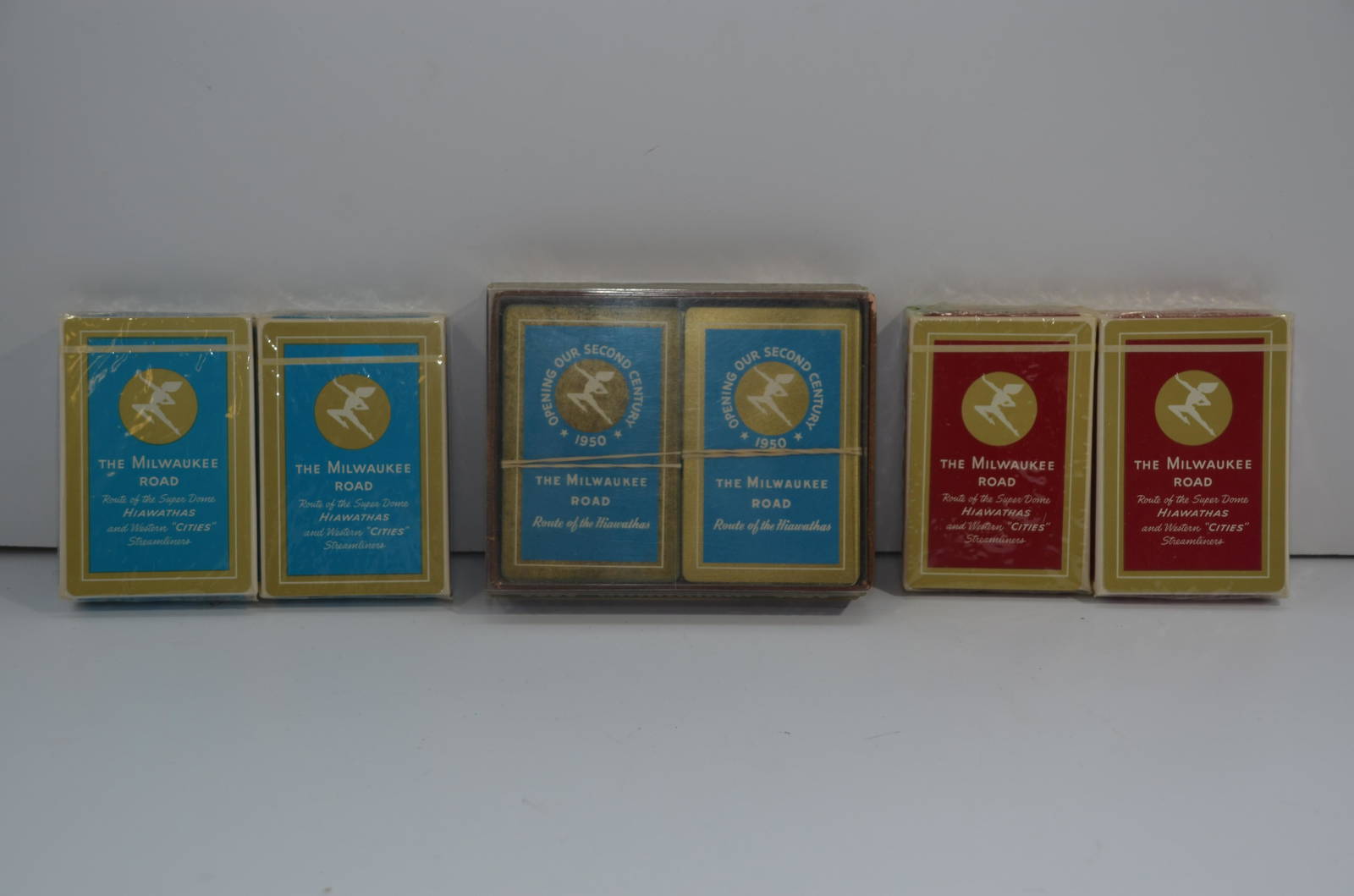 Milwaukee Road Rr Hiawatha Playing Cards-6 Decks; 4 New Auction