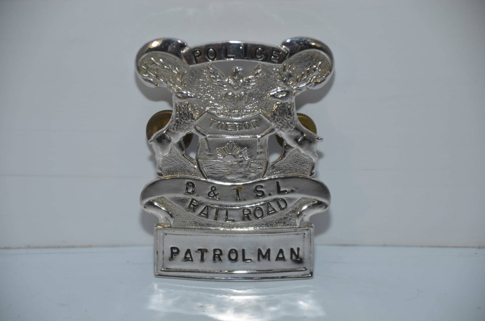 Detroit And Toledo Short Line Rr Police Patrolman Badge Auction
