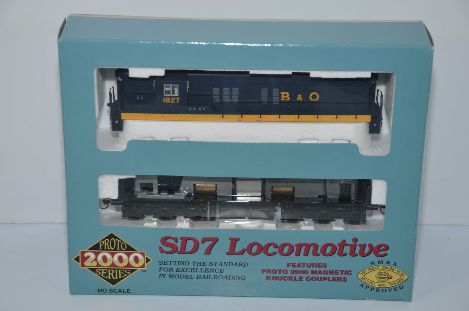 Baltimore And Ohio Rr Life-like Proto 2000 Sd7 Dc Diesel Locomotive #1827-ho Scale Auction