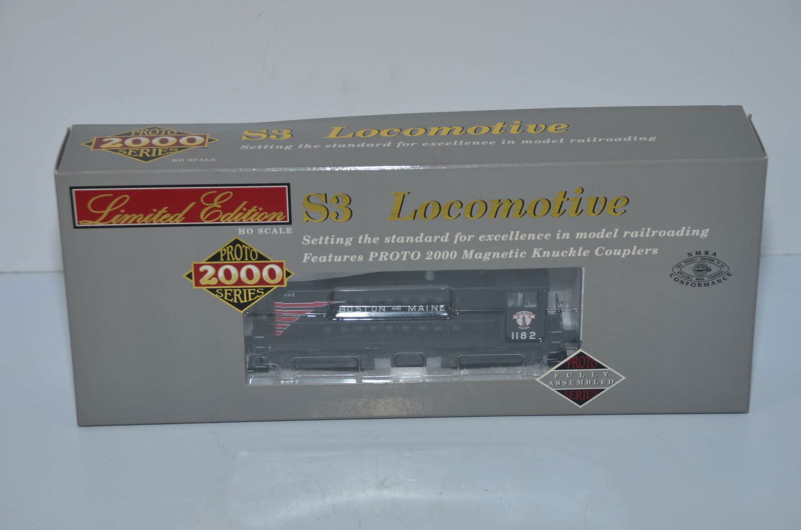 Boston And Maine Rr Life-like Proto 2000 Alco S3 Dc Diesel Loco #1182-ho Scale Auction