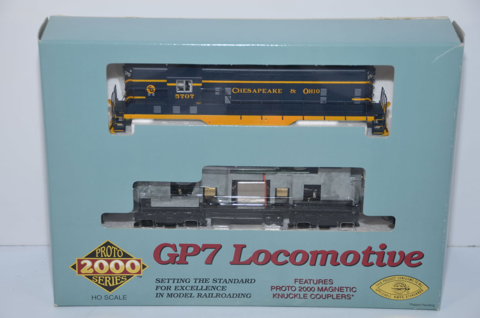 Chesapeake And Ohio Rr Life-like Proto 2000 Gp7 Dc Diesel Loco #5707-ho Scale Auction