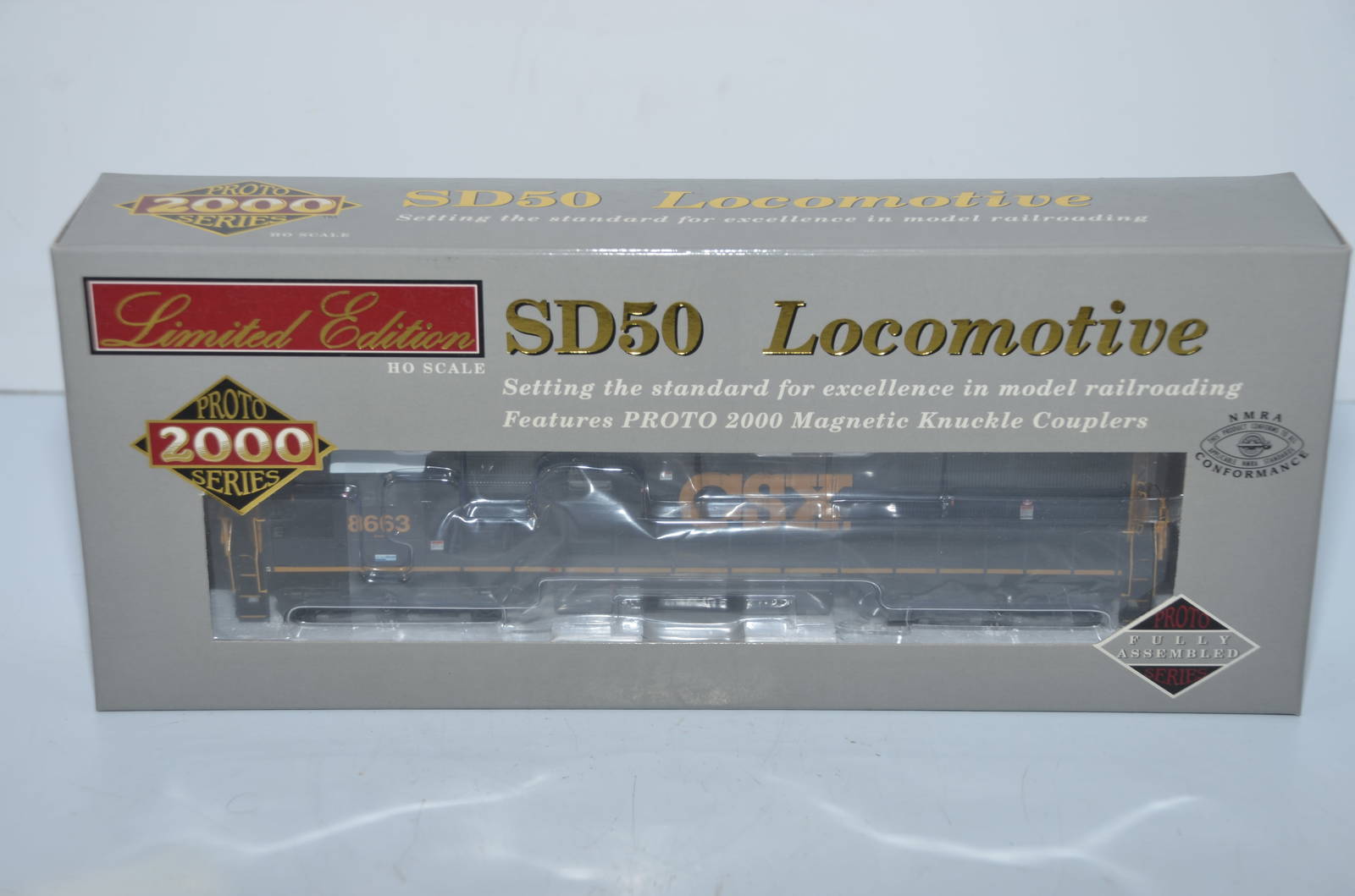 Csx Rr Life-like Proto 2000 Sd50 Dc Diesel Locomotive #8663-ho Scale Auction