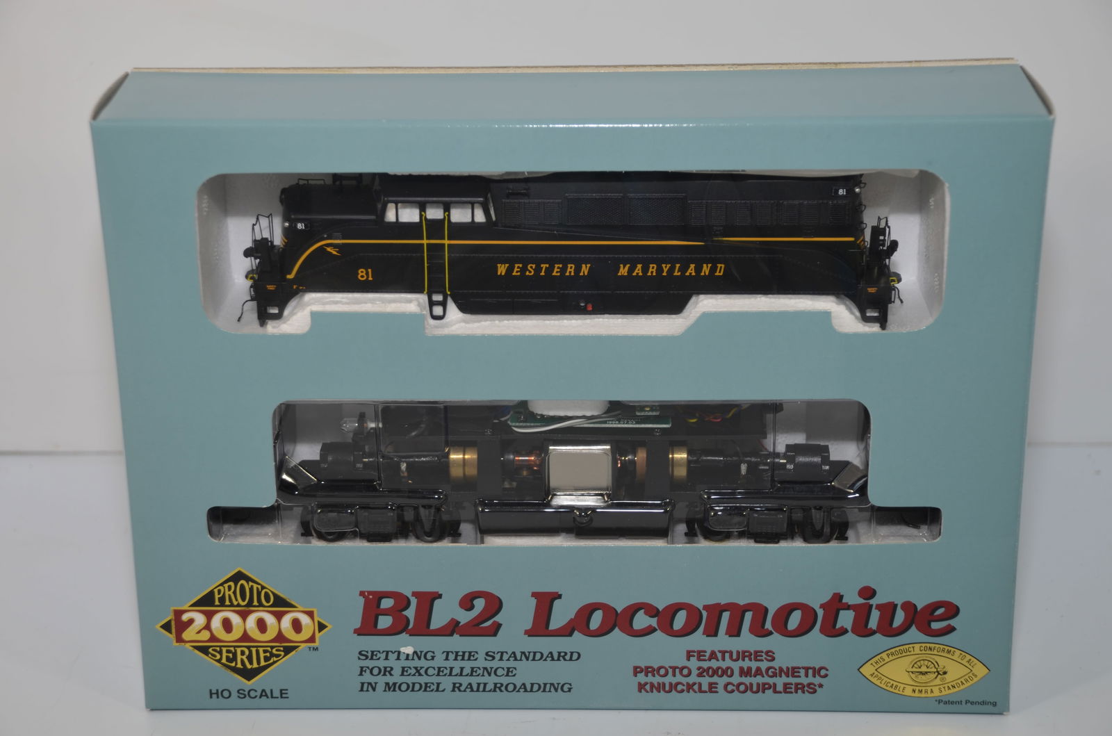 Western Maryland Rr Life-like Proto 2000 Bl2 Dc Diesel Loco #81-ho Scale Auction
