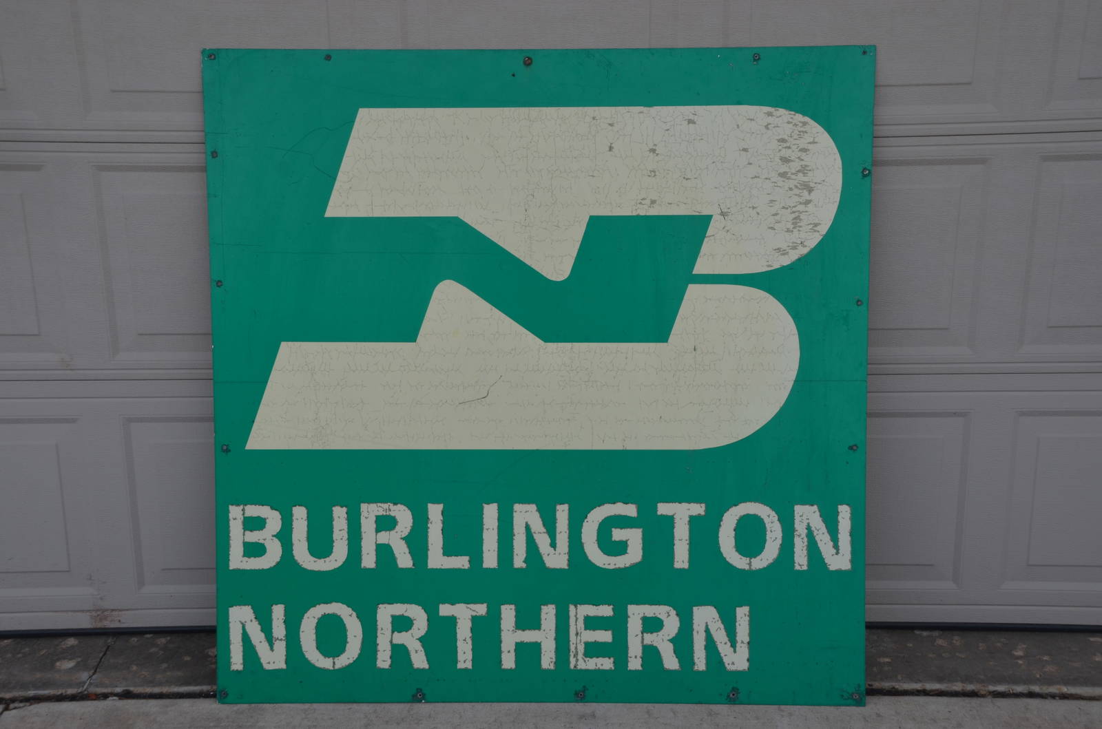 Burlington Northern Rr Bridge Sign Auction