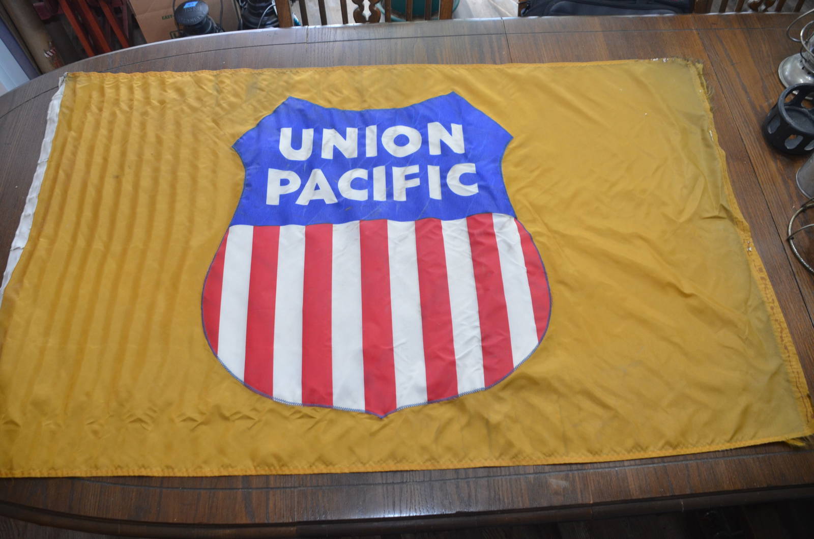 Two-sided Union Pacific Rr Flag Auction