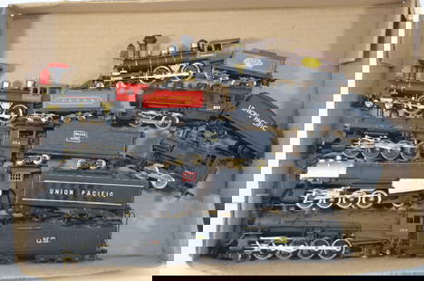 Seven Working Steam Locomotives Up/prr/atsf Unknown Manufacturers Ho Scale