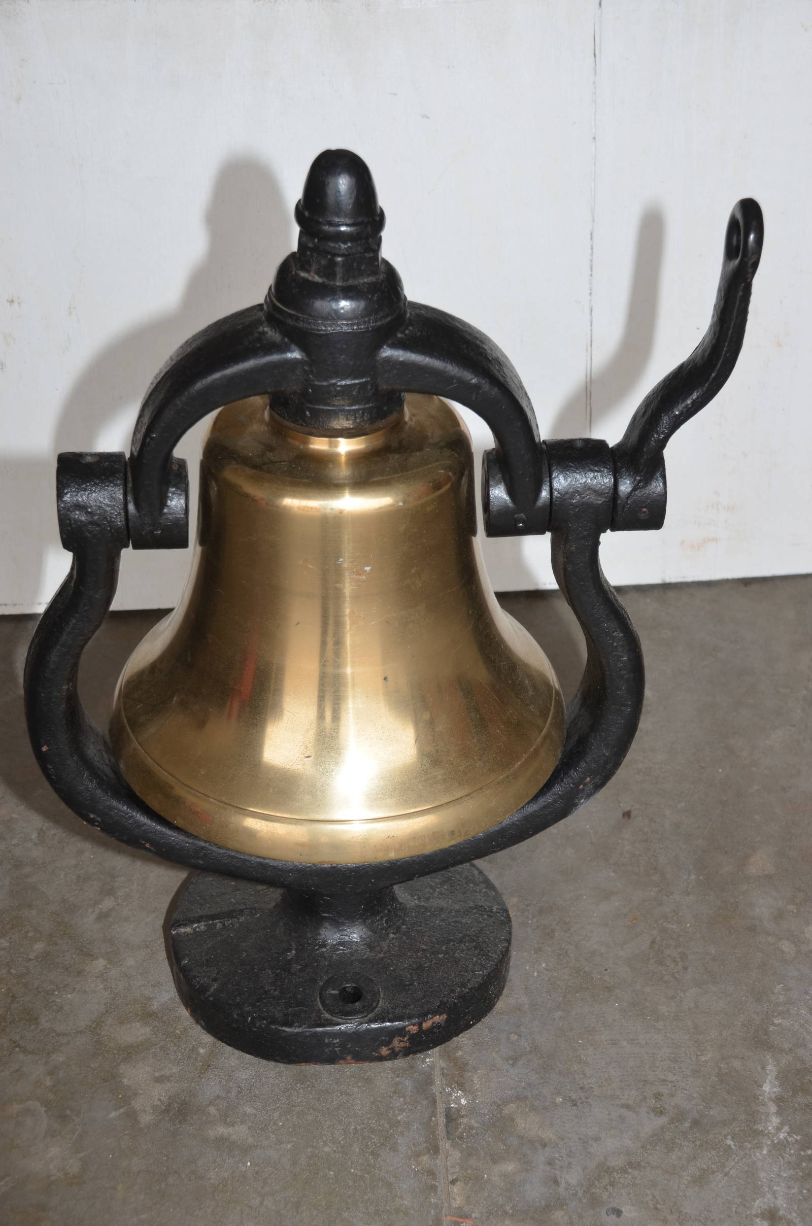 Large Steam Locomotive Brass Bell And Stanchion Auction