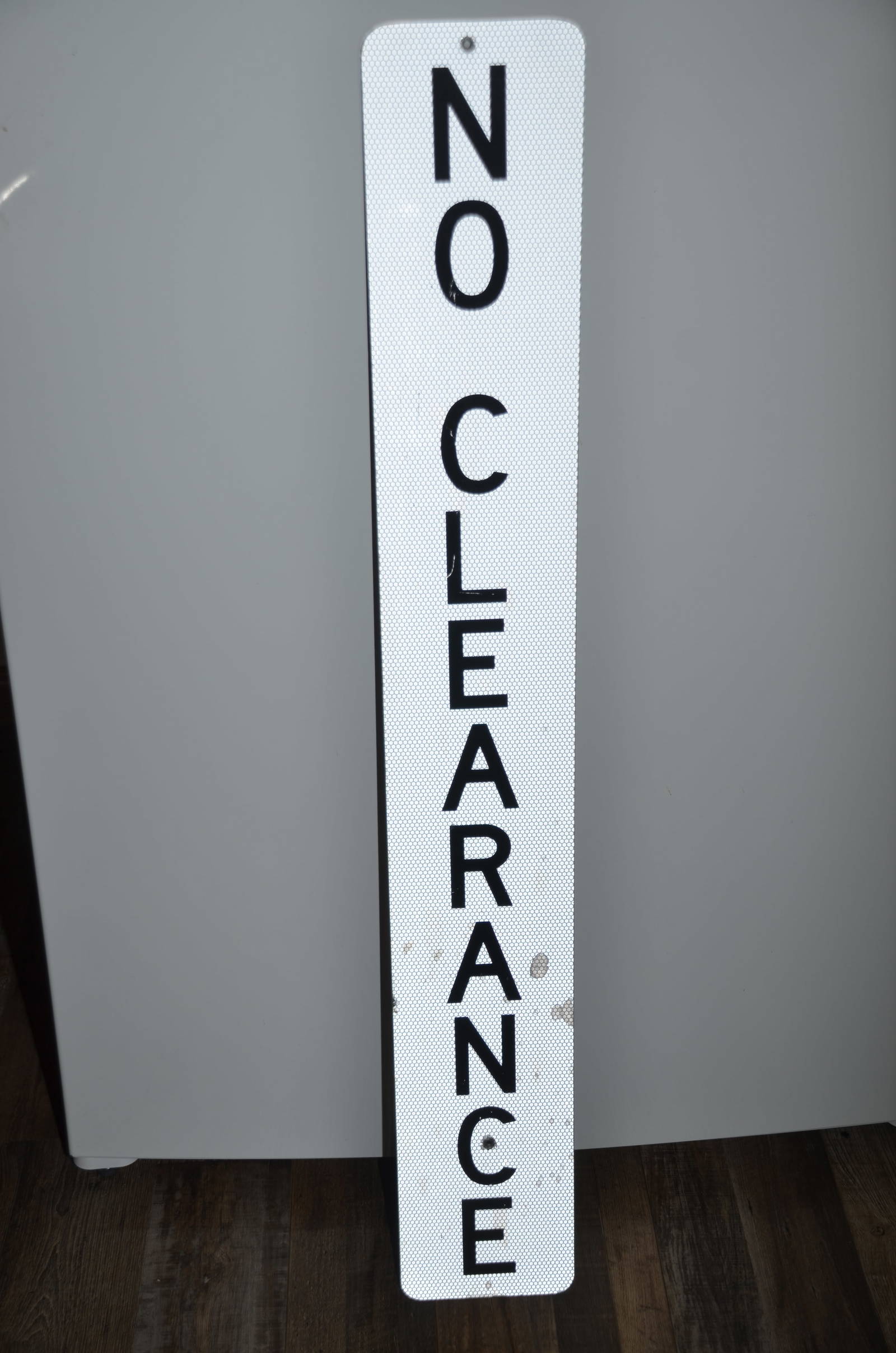 Reflective No Clearance Sign Auction