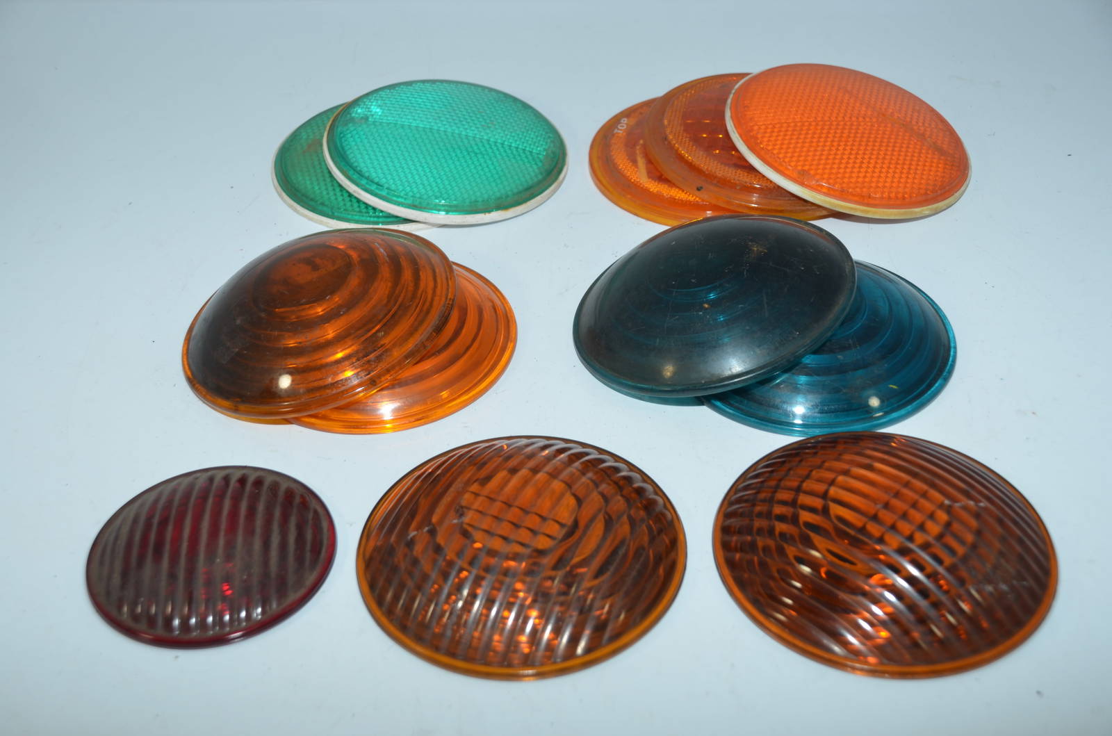 Twelve Mixed Glass And Plastic Rr Lamp Lenses Auction