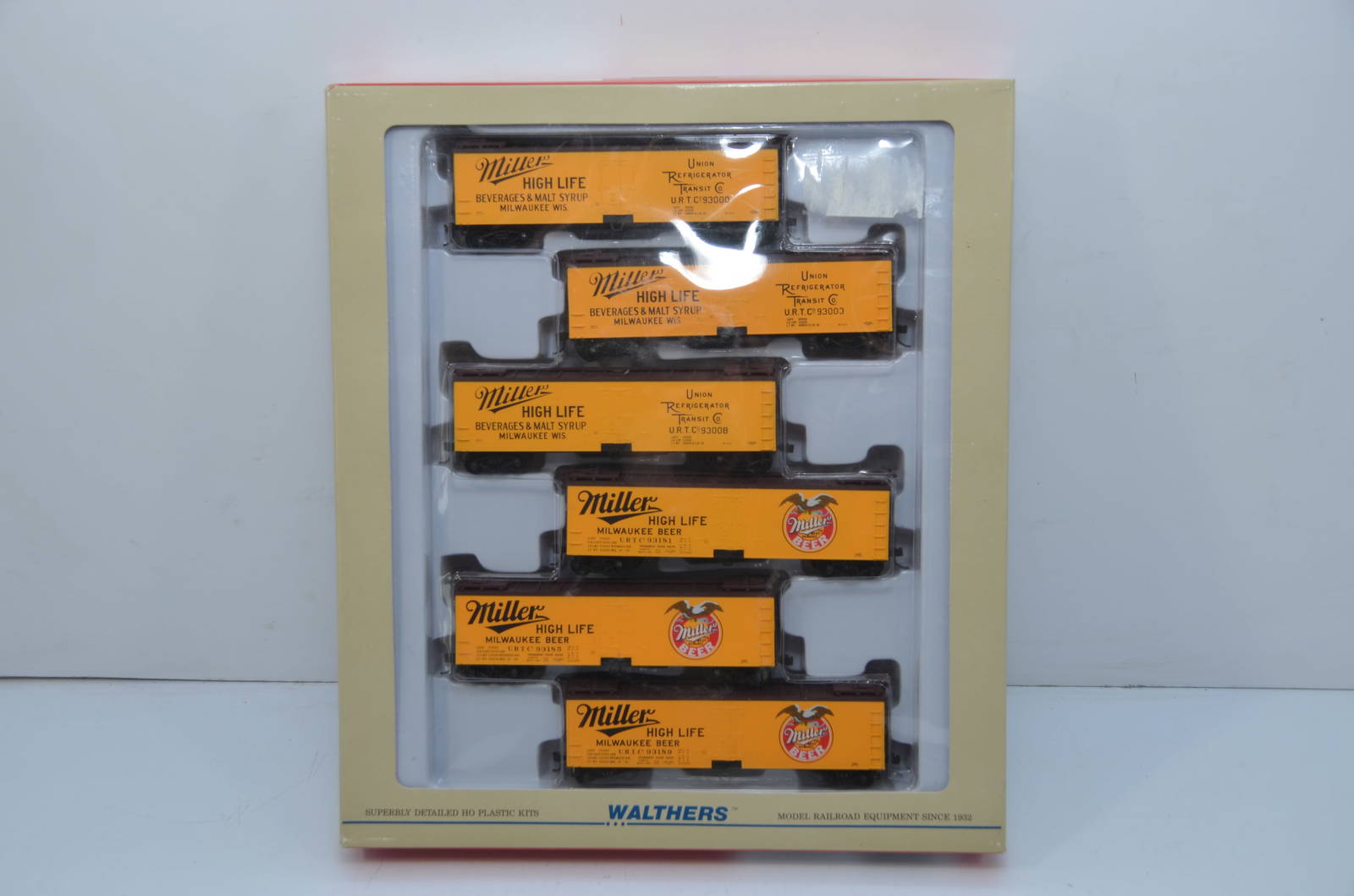 Miller Brewing Company-walthers Ice Reefers-ho Scale 6 Pack Auction